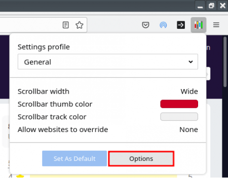 Customize Firefox Scrollbar with Multiple Colors using this Free Addon
