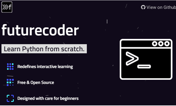 Free Python Course for Beginners Online with Interactive shell: Futurecode