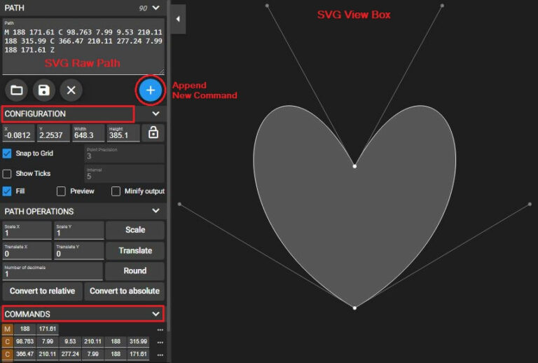 Free Open Source SVG Path Editor for UI Designers: SvgPathEditor