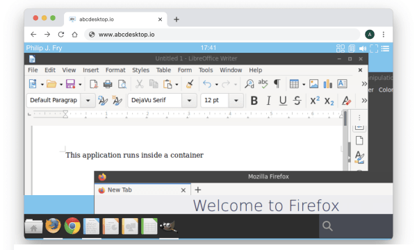 Free Open Source Cloud Desktop that runs in Browser: abcdesktop