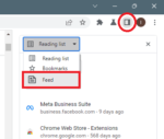 How to enable RSS feed Reader in Google Chrome to follow Sites