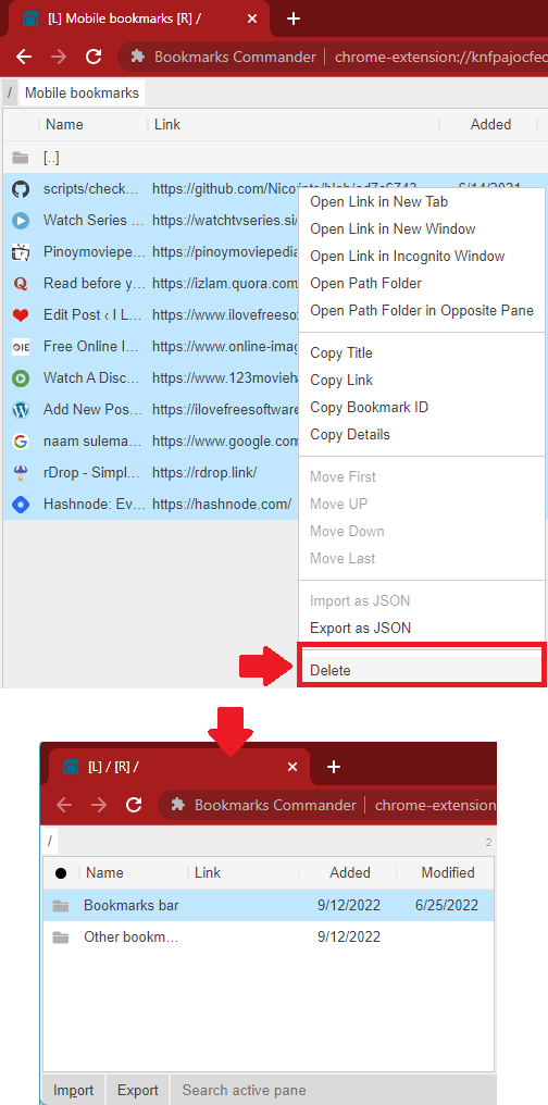  How To Delete Mobile Bookmarks Folder In Chrome Microsoft Edge