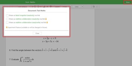 Online Math Editor: Mathcha