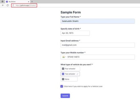 Free Unlimited No Code Form Builder with Images, Videos Embedding: Go Forms