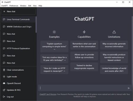 Free ChatGPT Desktop app for Windows, Mac with Exporting Chat History
