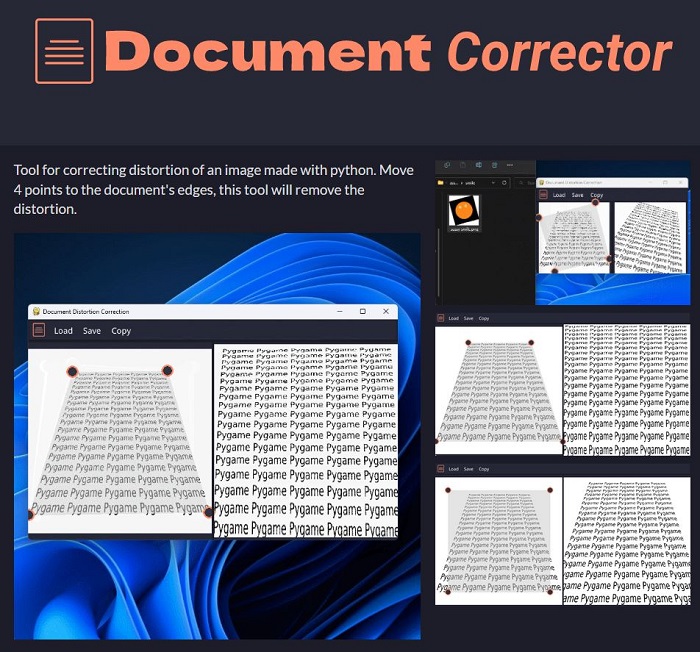 Free Open Source tool for Image Perspective Correction: Document Corrector