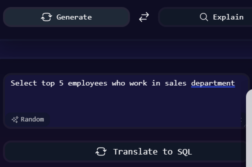 Generate SQL from Text Description for any Database for Free