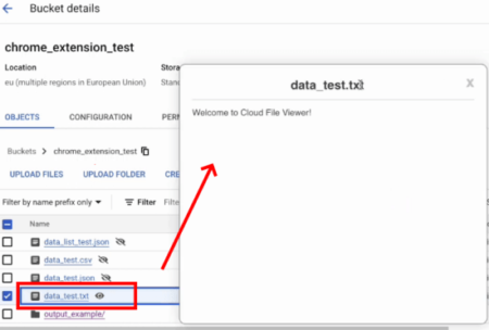 How to Preview files on Google Cloud Storage