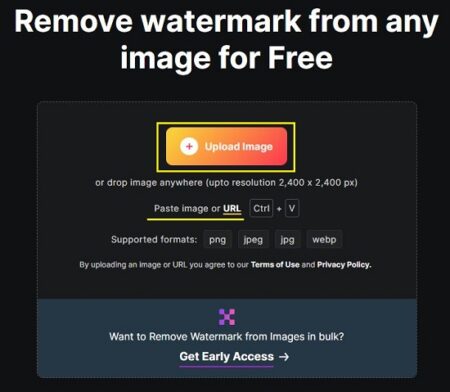 Free AI based Watermark Remover for JPG, PNG, WebP Images