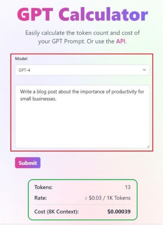 Free tool to Calculate Token Count and Token Cost for your GPT Prompts
