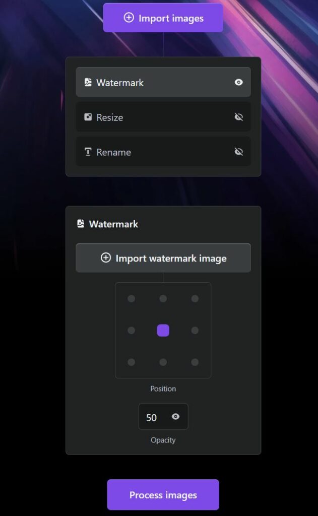 Free tool to Bulk Watermark Images and Resize, Rename them Automatically