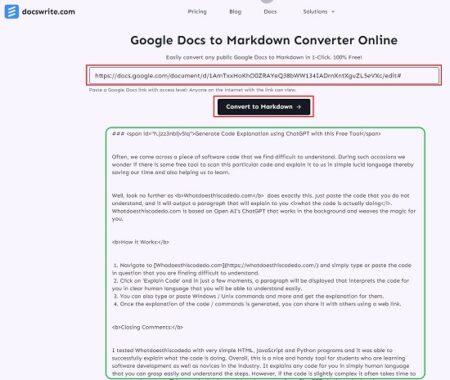 Convert Google Docs to Markdown with these Free GDocs to MD Converters