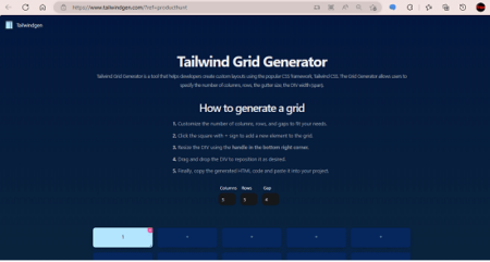 Free Tailwind Grid Generator with React Code: Tailwindgen