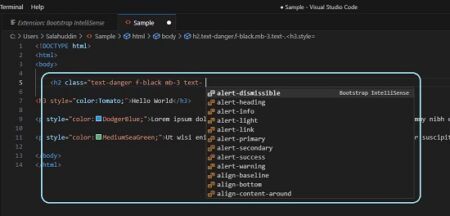 Free Bootstrap CSS Class Auto Complete VS Code Plugin: Bootstrap ...