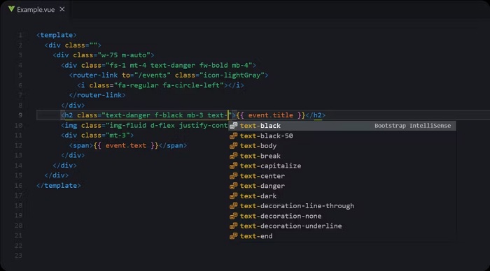 Free Bootstrap CSS Class Auto Complete VS Code Plugin: Bootstrap ...