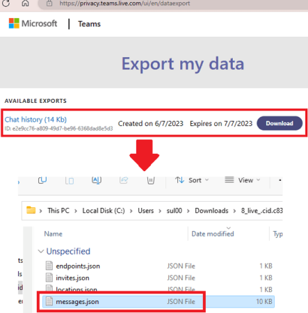 How to Export Microsoft Teams Free Chats on your PC