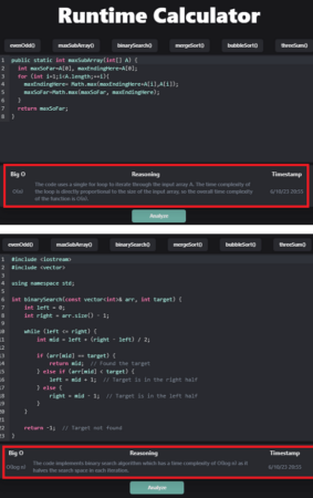 Free tool to Calculate Time Complexity of any Piece of Code using AI