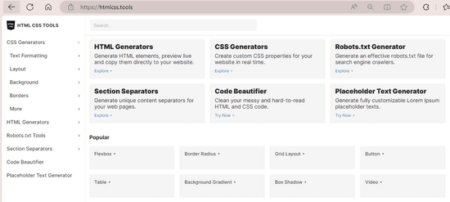 Free HTML and CSS Generator for New Front-End Developers
