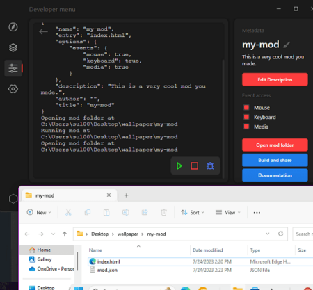 Set Animated Wallpapers Made with HTML/CSS on Windows 11