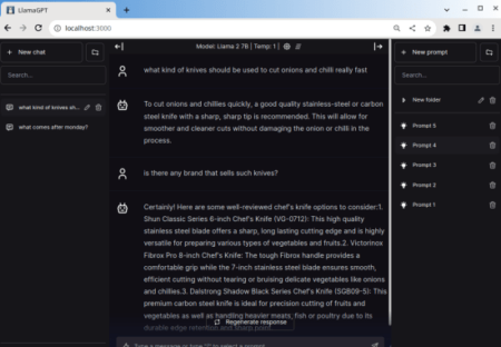 Free Self Hosted LLama2 Chatbot with ChatGPT Like Interface